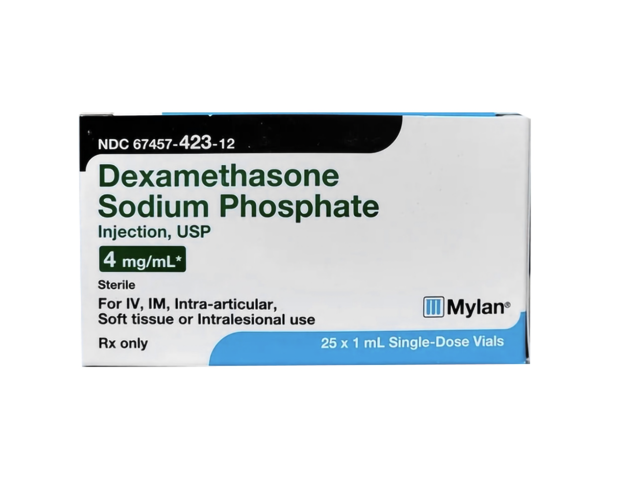 Dexamethasone Sodium Phosphate 4 mg / mL Injection Single-Dose Vial 1 ...