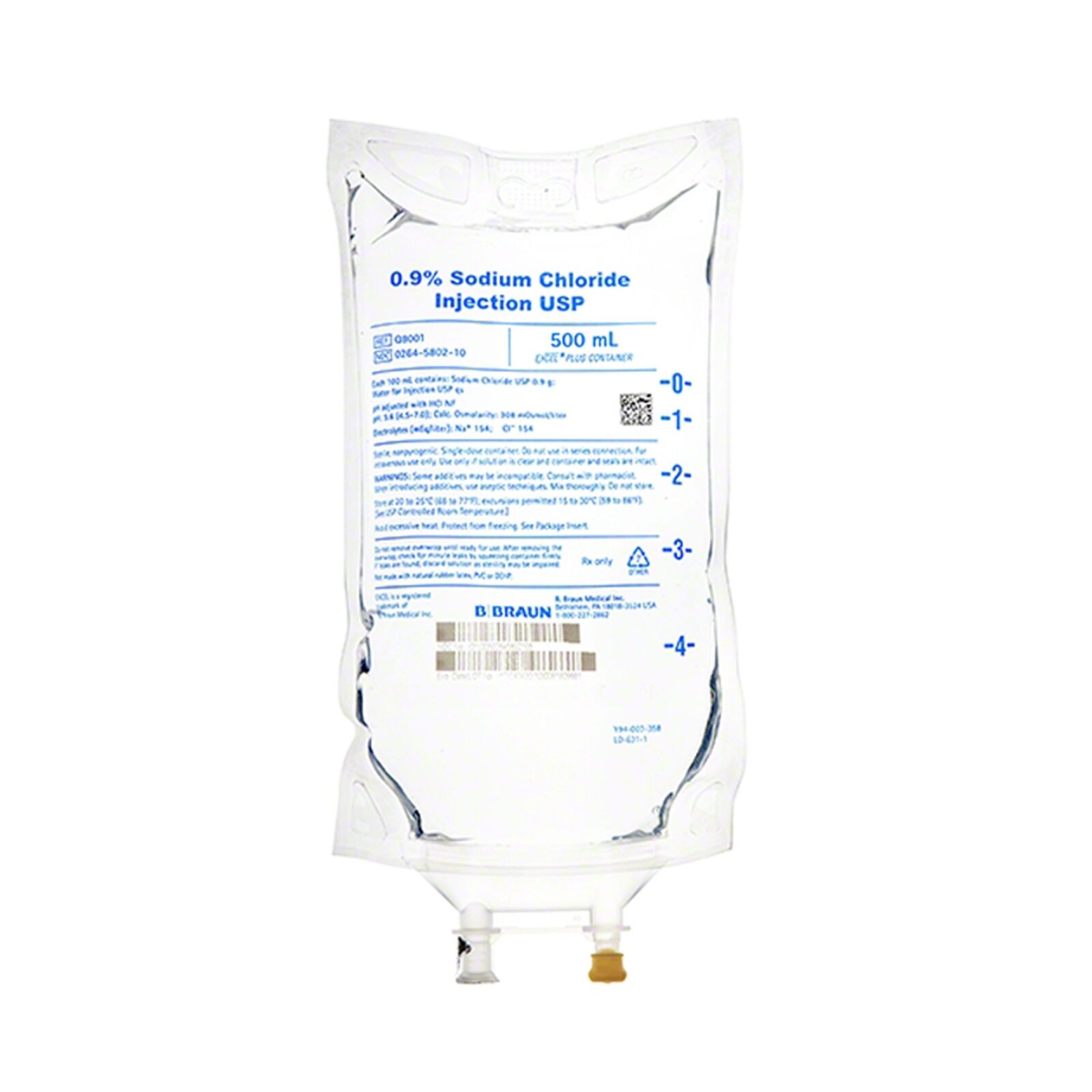 Sodium Chloride 0.9% IV Solution 500mL Bags - Total Health Supply